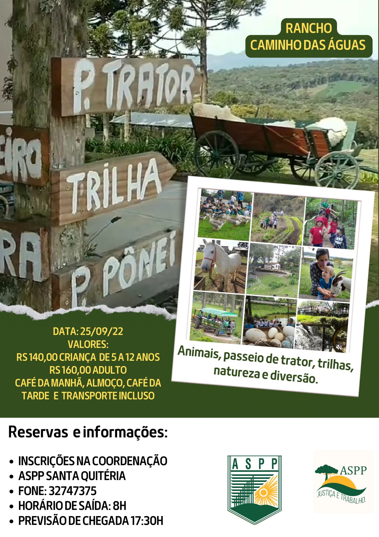 EXCURSÃO – RANCHO CAMINHO DAS ÁGUAS – ASPP